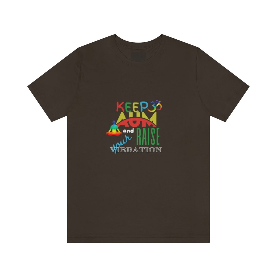 Keep Aum and Raise Your Vibration Unisex Jersey Short Sleeve T-shirt - Etsy