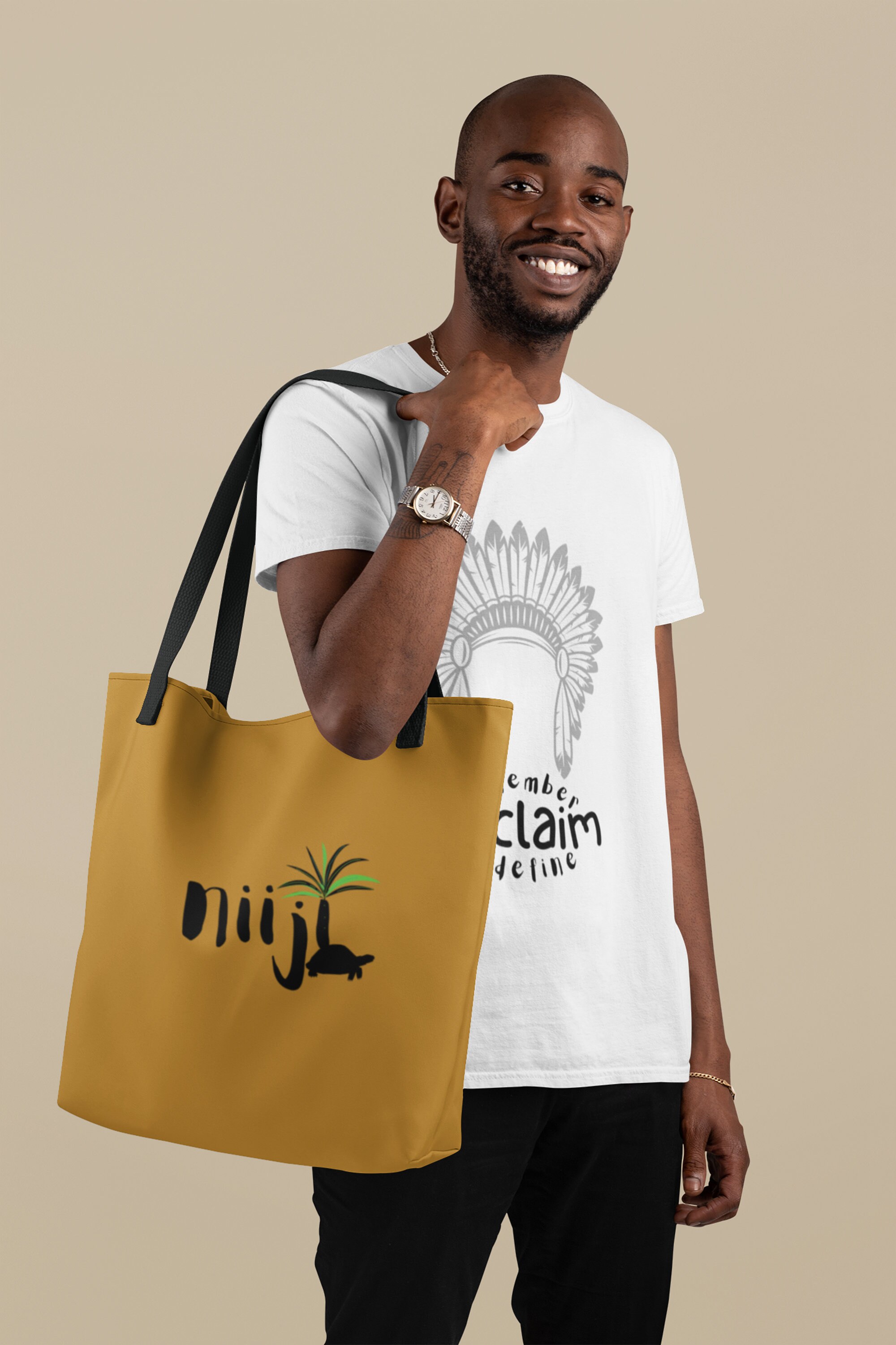 Aboriginal American Niiji Indigenous Amerindian Cultural Awareness Tote ...