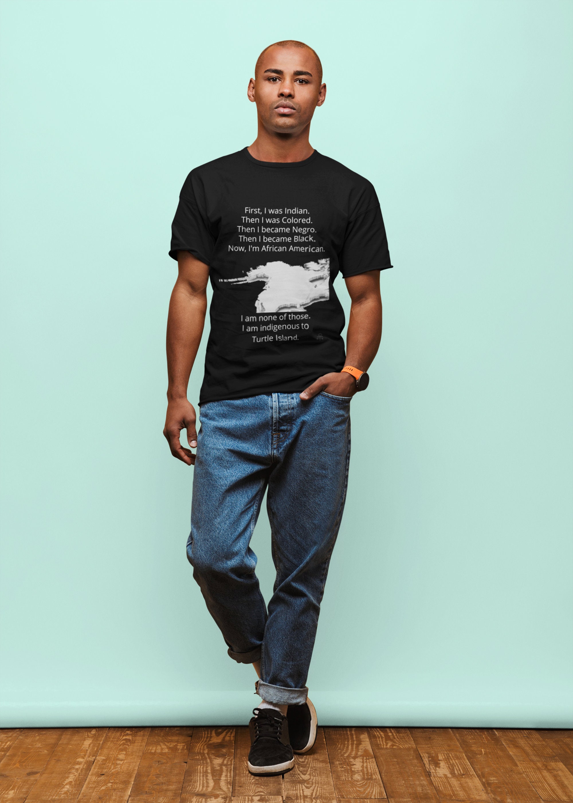 Aboriginal American Niiji Indigenous People Unisex Black T Shirt ...
