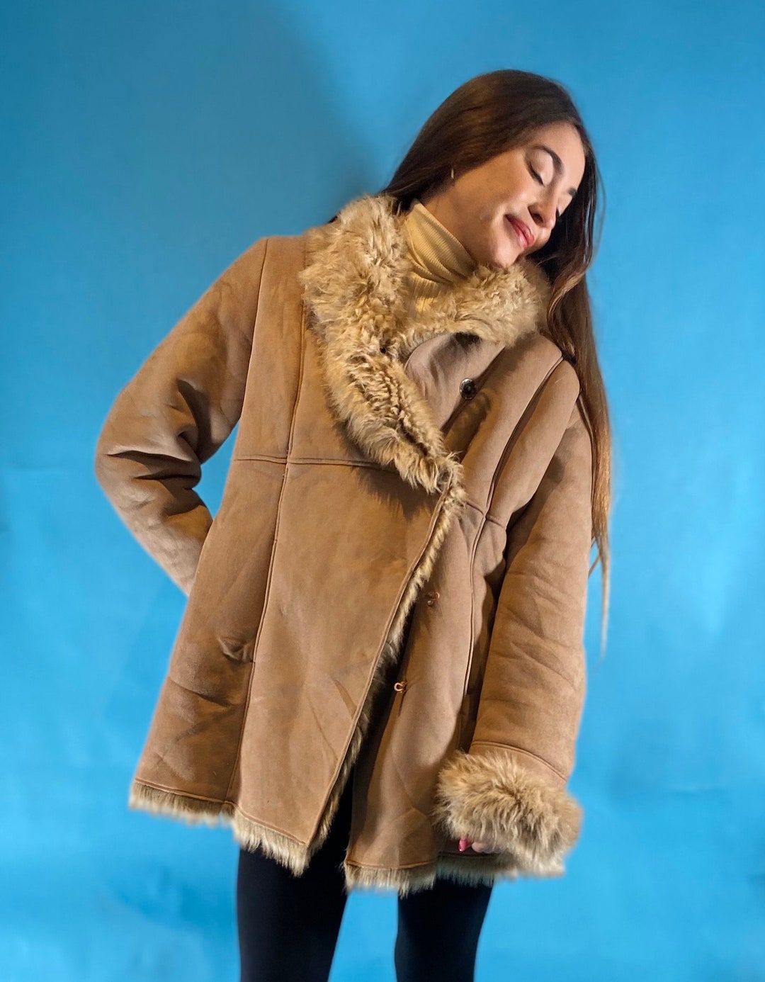 Y2K Vintage Short Afghan Penny Lane Coat. - Etsy