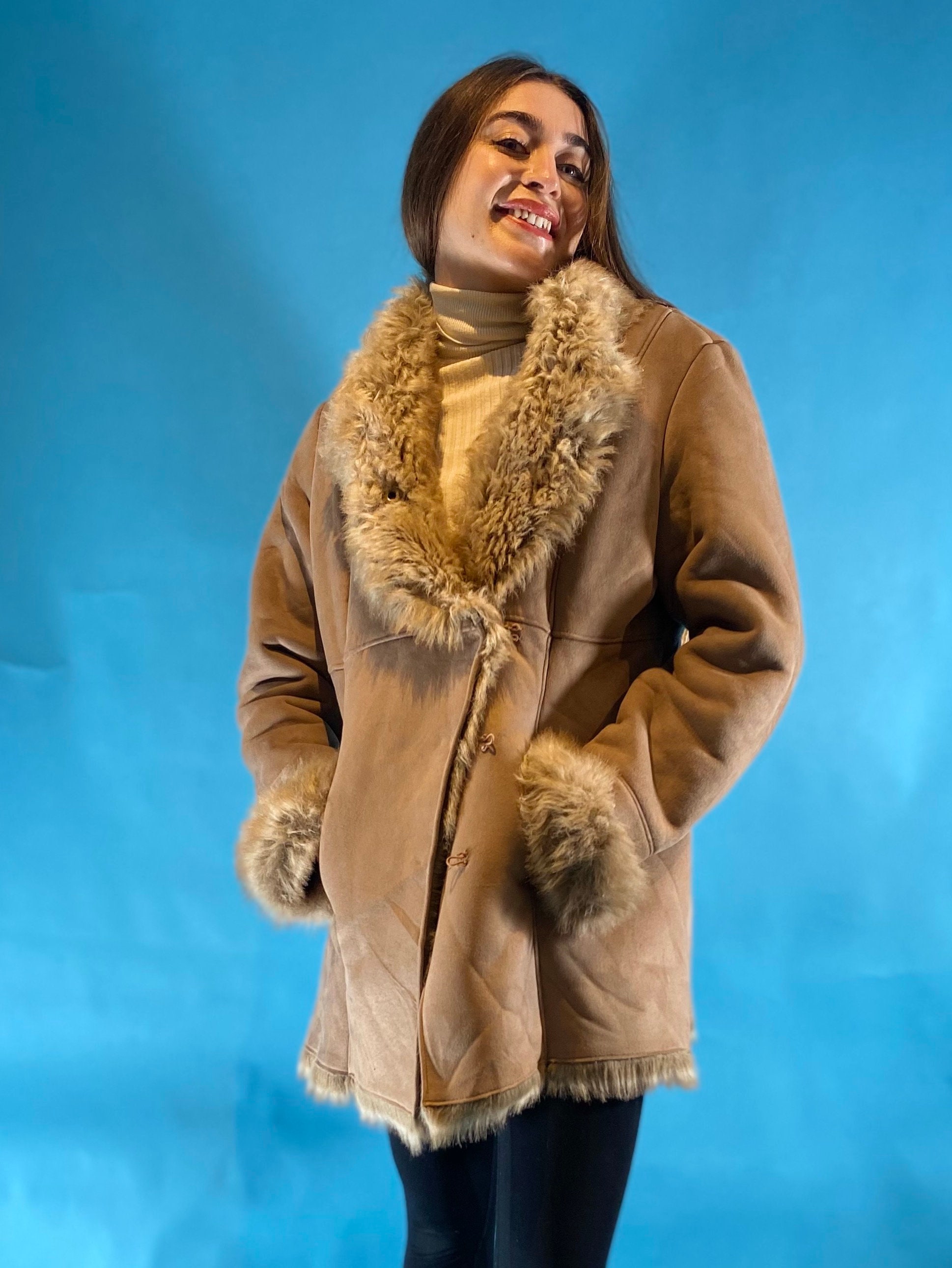 Y2K Vintage Short Afghan Penny Lane Coat. - Etsy