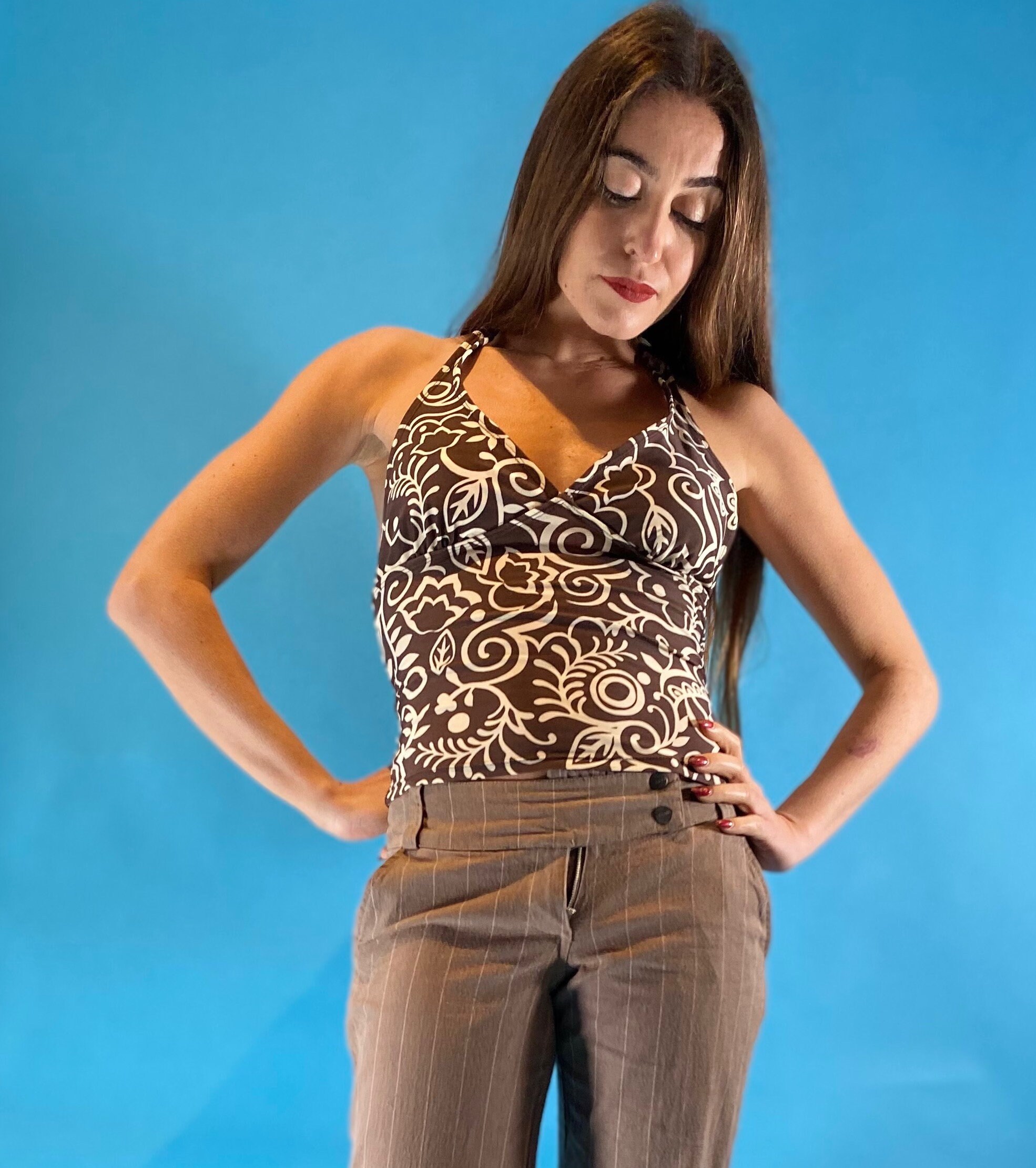 Y2k Vintage Halterneck Top. - Etsy