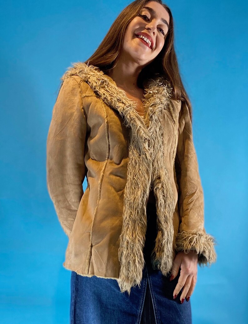 Y2K Vintage Short Afghan Penny Lane Coat. - Etsy