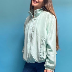 Vintage Mint Green Bomber Jacket. - Etsy