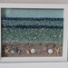 Sea Shell Beach Scene Art With Cobalt and Aqua Crushed Glass, Shells ...