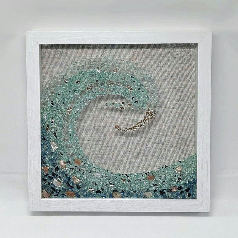 Seaglass Art Framed - Etsy