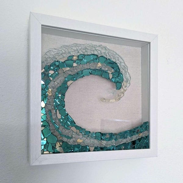 Ocean Wave Glass Art - Etsy