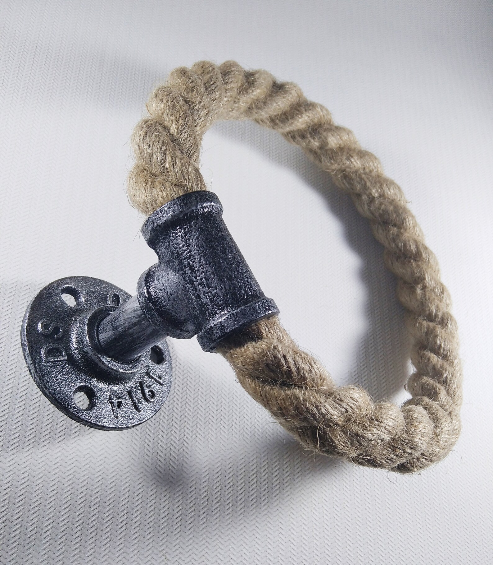 Set of 4 Metal-Rope Racks Steel rope Steampunk towel holder | Etsy