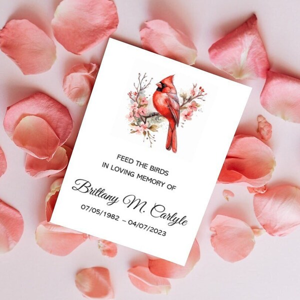 Bird Seed Memorial Packets - Etsy