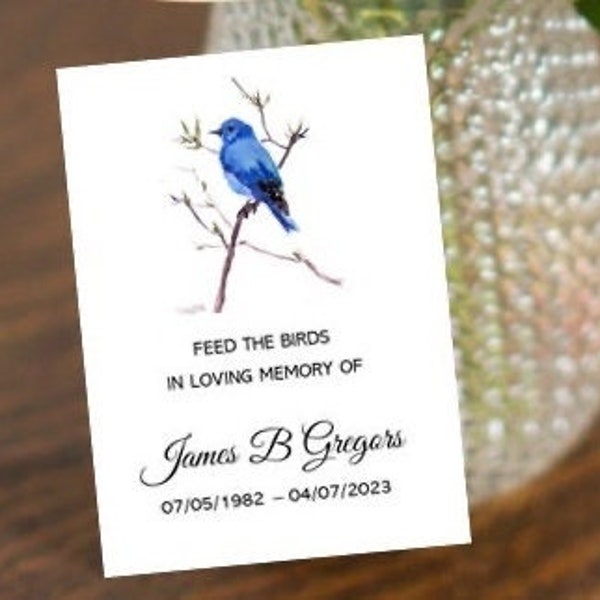 Bird Seed Memorial Packets - Etsy
