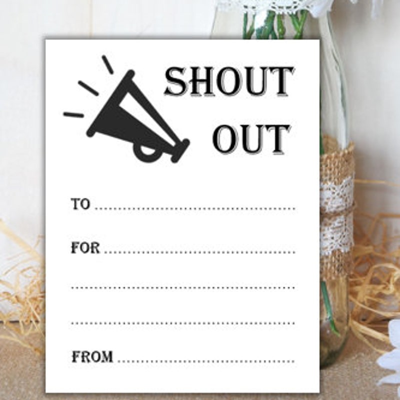 Shout Out Cards - Etsy