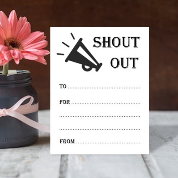 Shout Out Cards - Etsy