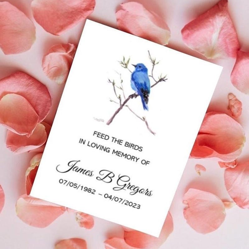 Bird Seed Memorial Packets - Etsy
