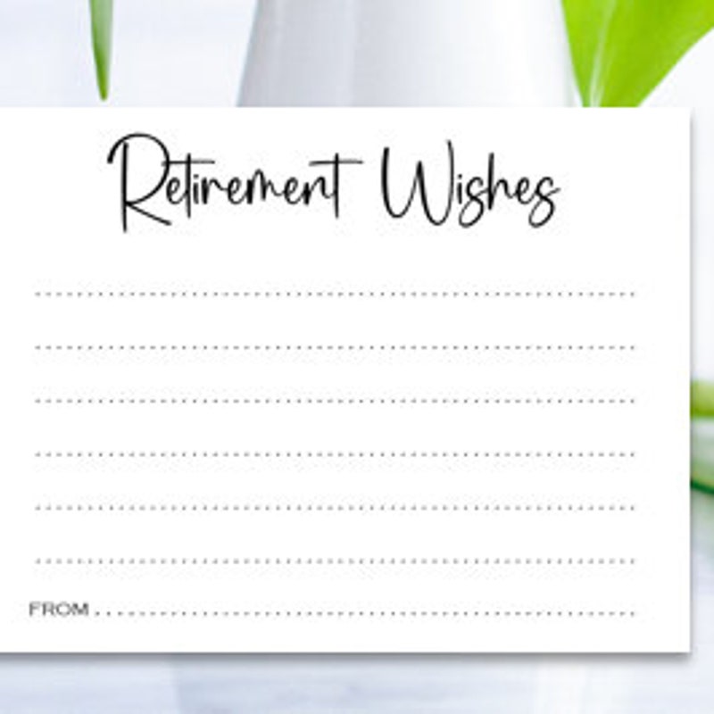 Retirement Wishes - Etsy