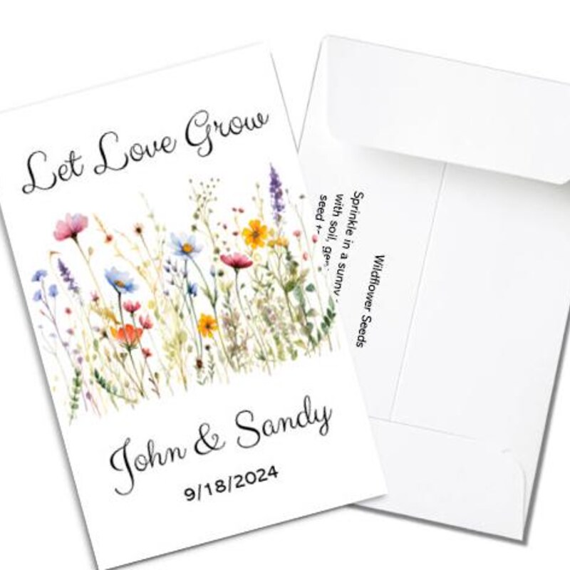 Wedding Seed Packets - Etsy