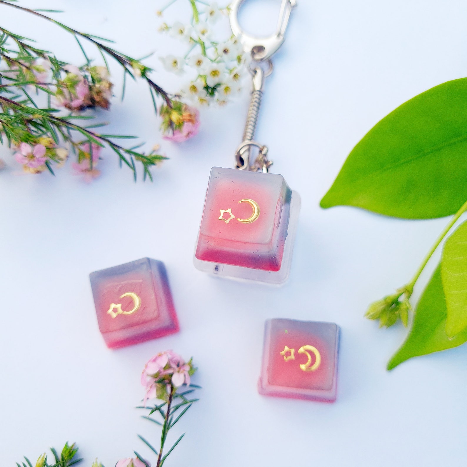 PREMIUM Artisan Mechanical Keycap Keyring Combo SUPER - Etsy