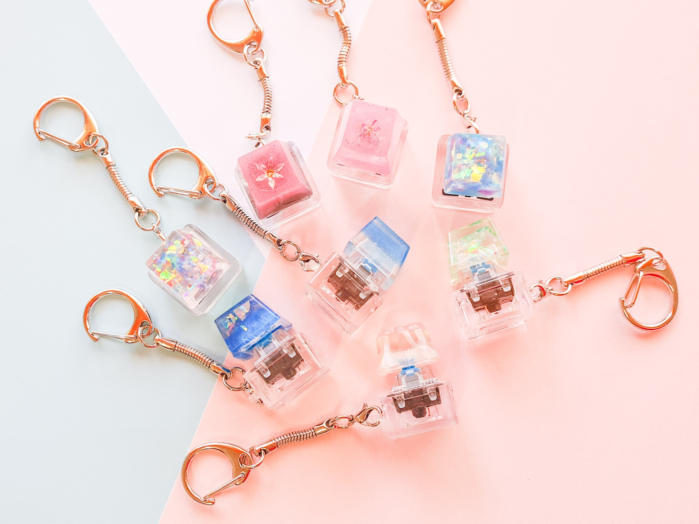 PREMIUM Artisan Mechanical Keycap Keyring Combo SUPER - Etsy UK