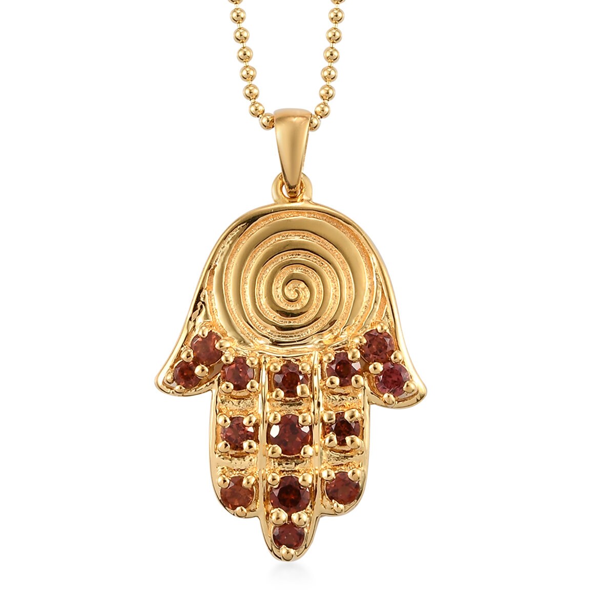 Unique Hamsa Pendant Red Garnet Hamsa Pendant in 18K Yellow - Etsy