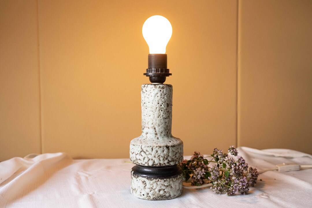 Vintage Ceramic Lamp Base Table Desk Lamp Pieter Groeneveldt 60s - Etsy