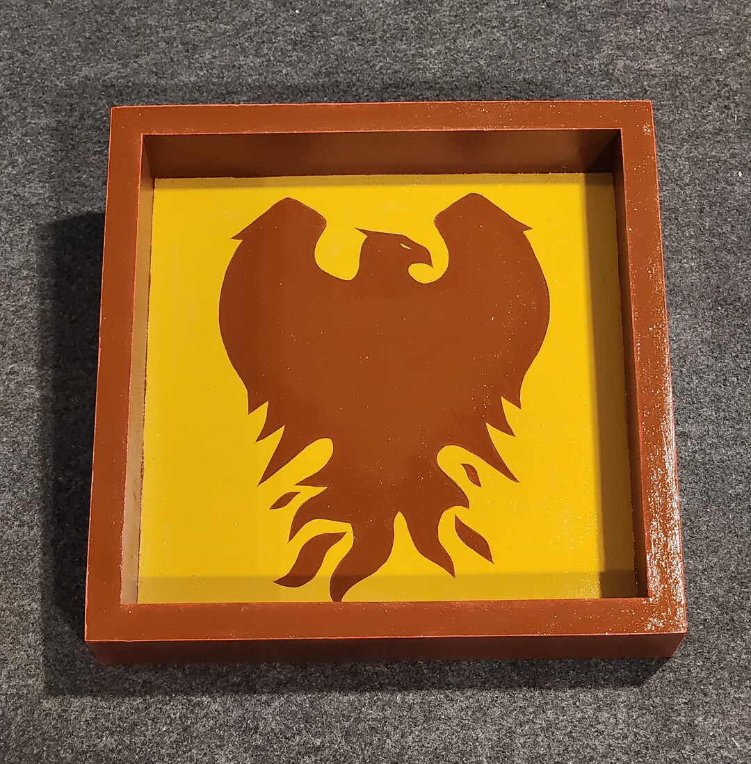 Fire Hawks Space Marine Hand Painted Dice Tray 8" X 8" Battle Size ...