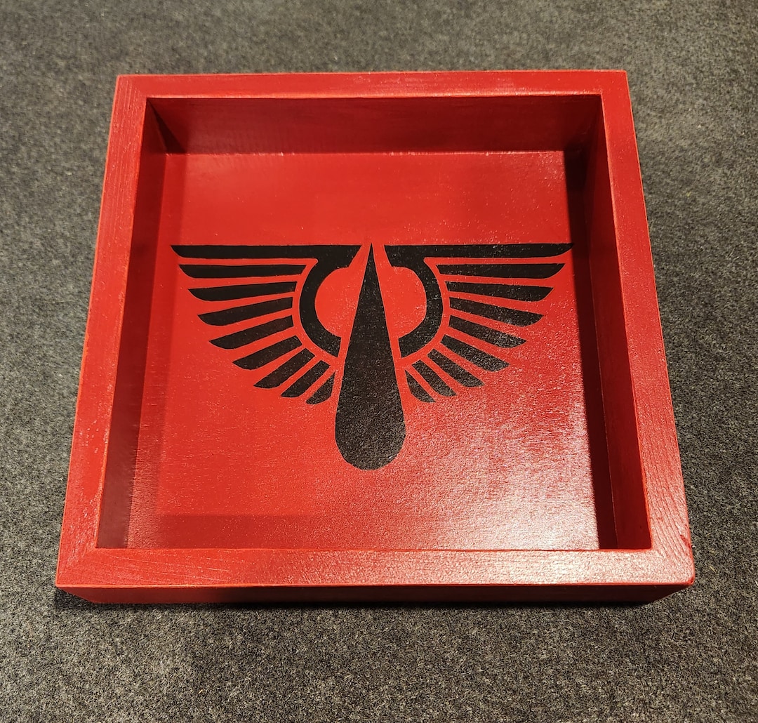 Blood Angels Space Marine Legion Hand Painted Dice Tray 8 X 8 Battle ...