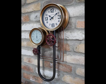 Large Industrial Wall Clock - Etsy UK