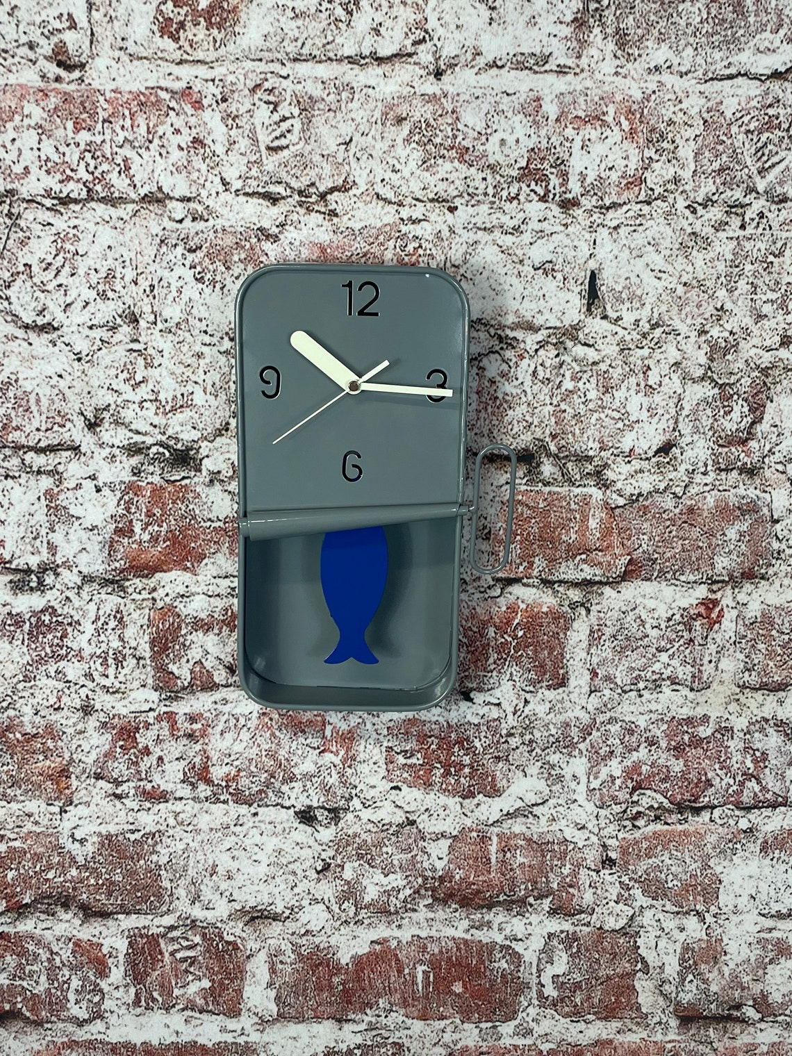 Sardine Tin Wall Clock Pendulum Clock Novelty Quirky Decor - Etsy UK