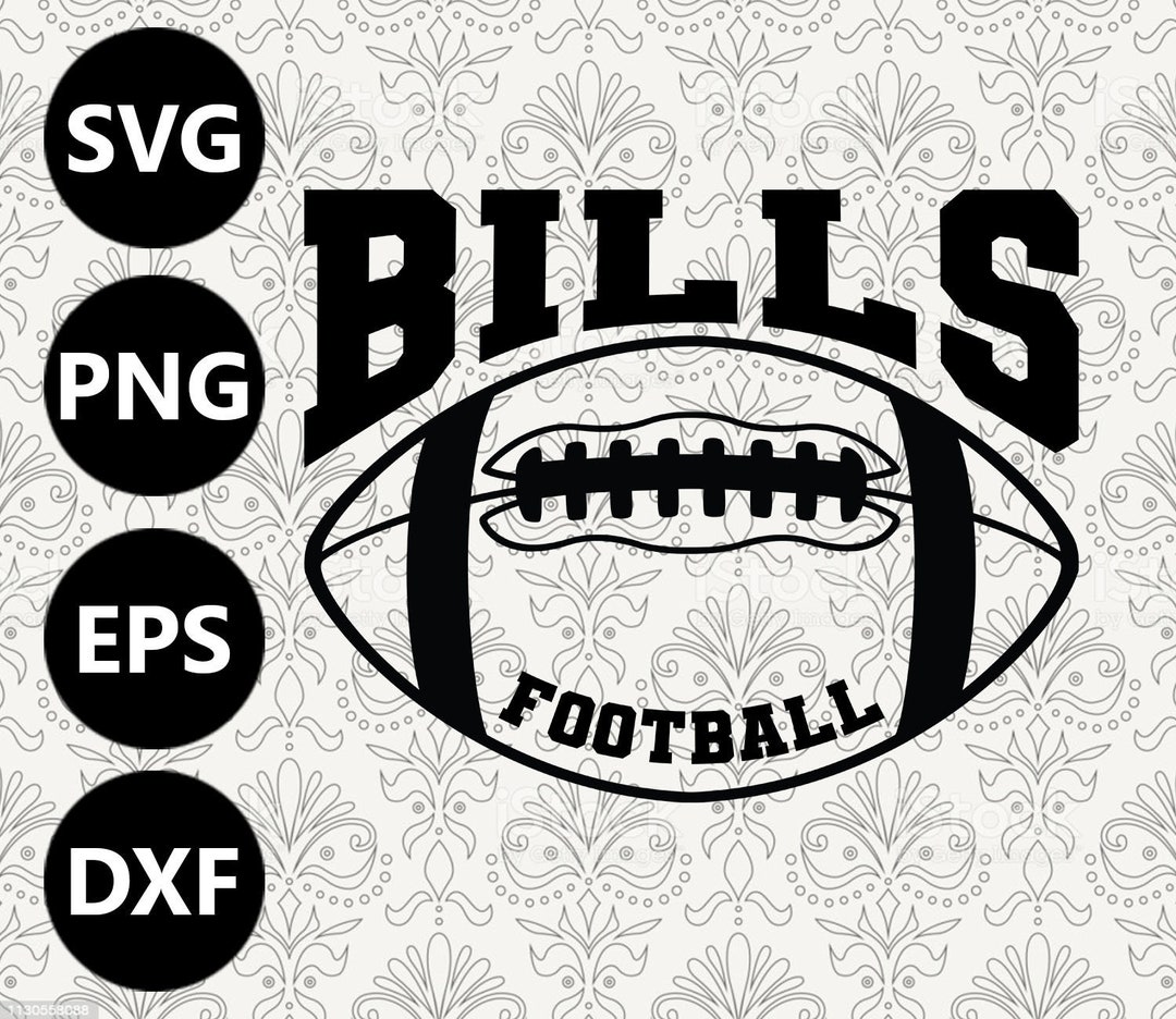 Bills Football Silhouette Team Clipart Vector Svg File for Cutting With ...