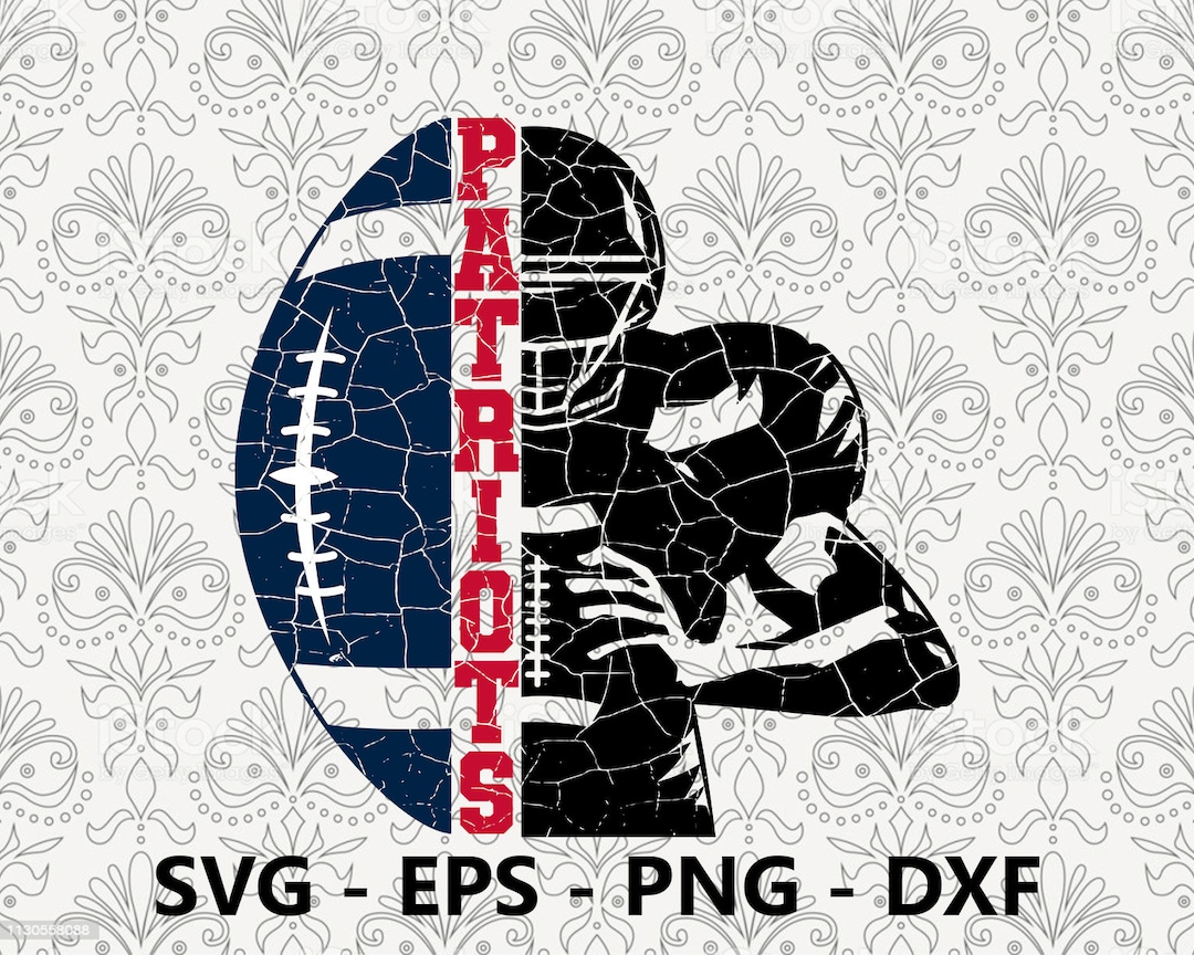 Patriots Distressed Half Hand Svg, Eps, Png, Dxf, Pdf, Layered File ...