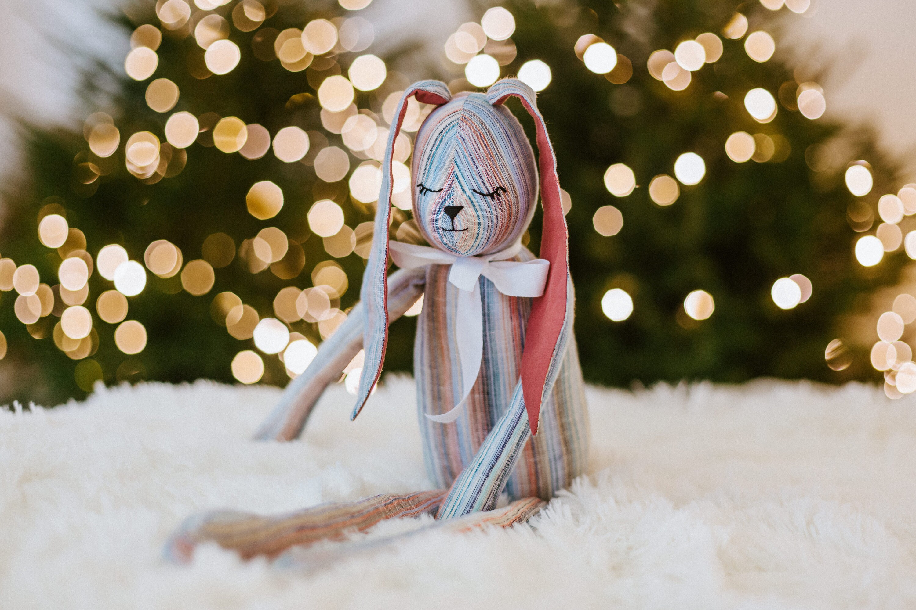 Soft Linen Bunny Toy Nursery Decor Organic Stuffed Animal - Etsy