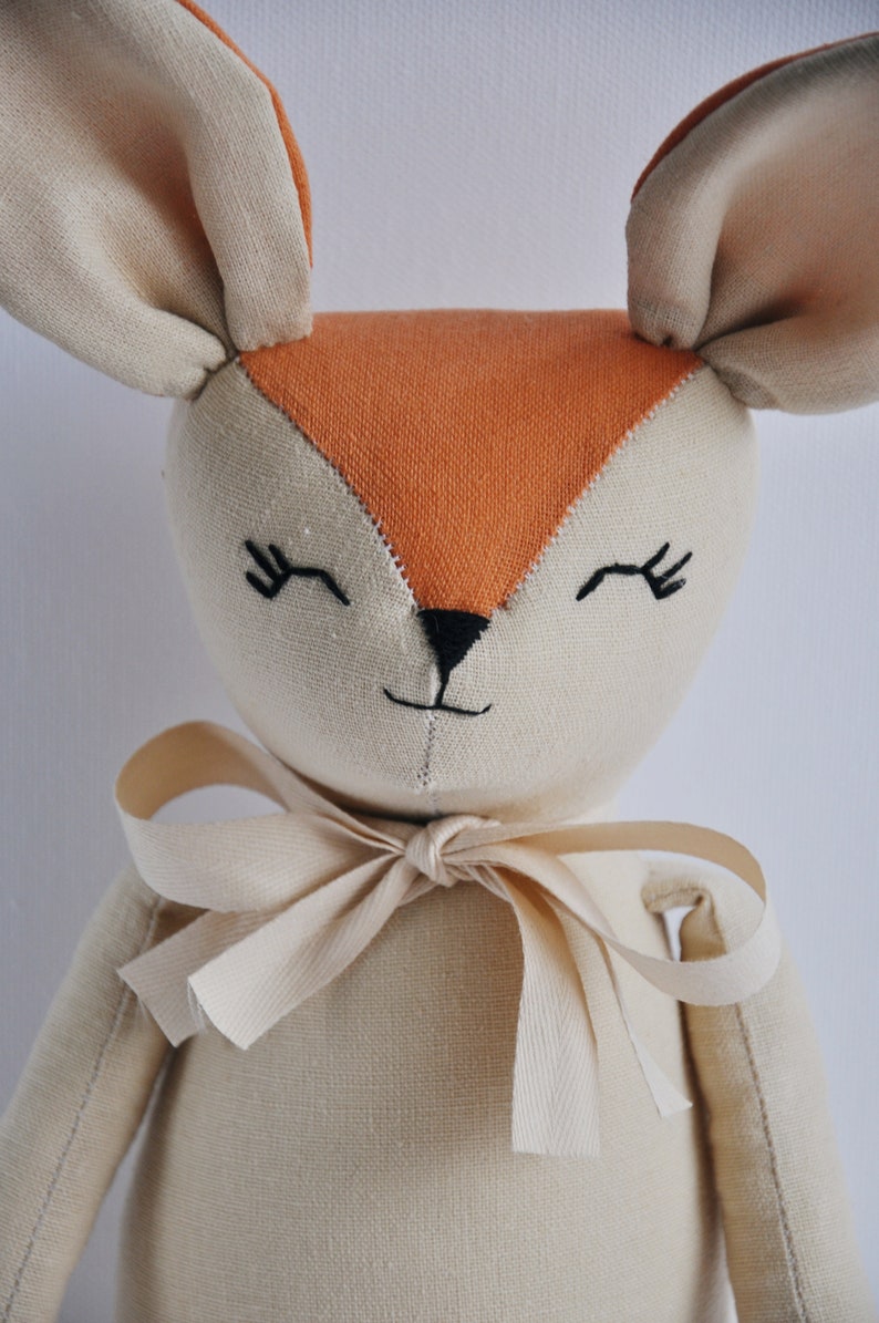 READY TO SHIP Soft Linen Fawn Toy Stuffed Animal Deer Doll - Etsy