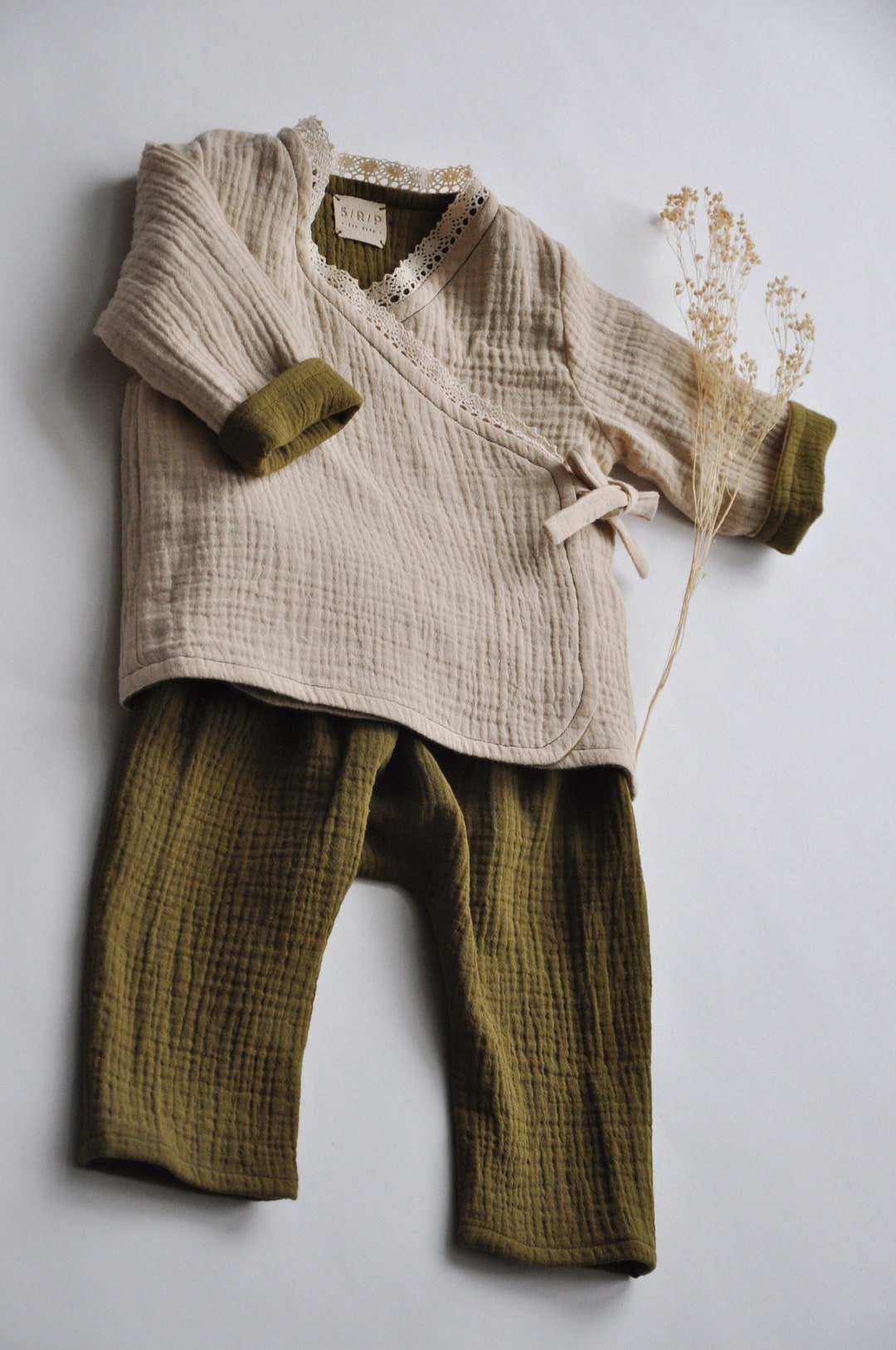 Double Sided Muslin Baby Girl Boy Jacket, Reversible Organic Double ...