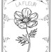 The Flower French Coloring Page Digital Download Coloring Sheet for ...