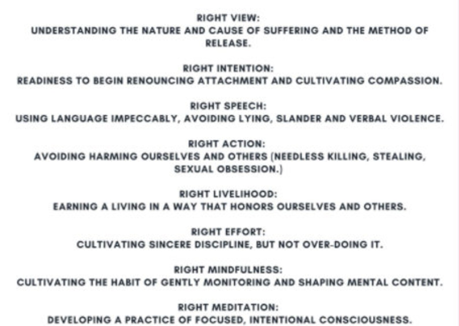 The Noble Eight Fold Path Digital Print the Buddhist Path to - Etsy Canada