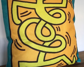 Keith Haring Graffiti Street Art Cushion Pillow 45cm X 45cm | Etsy