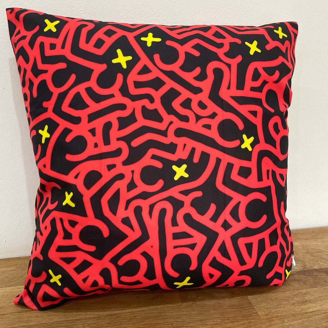 Keith Haring Graffiti Street Art Cushion Pillow 45cm X 45cm - Etsy