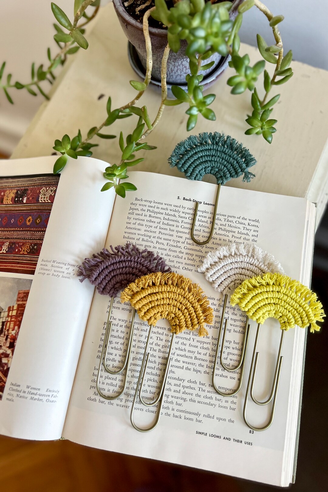 The Perfect Macramé Bookmark - Etsy