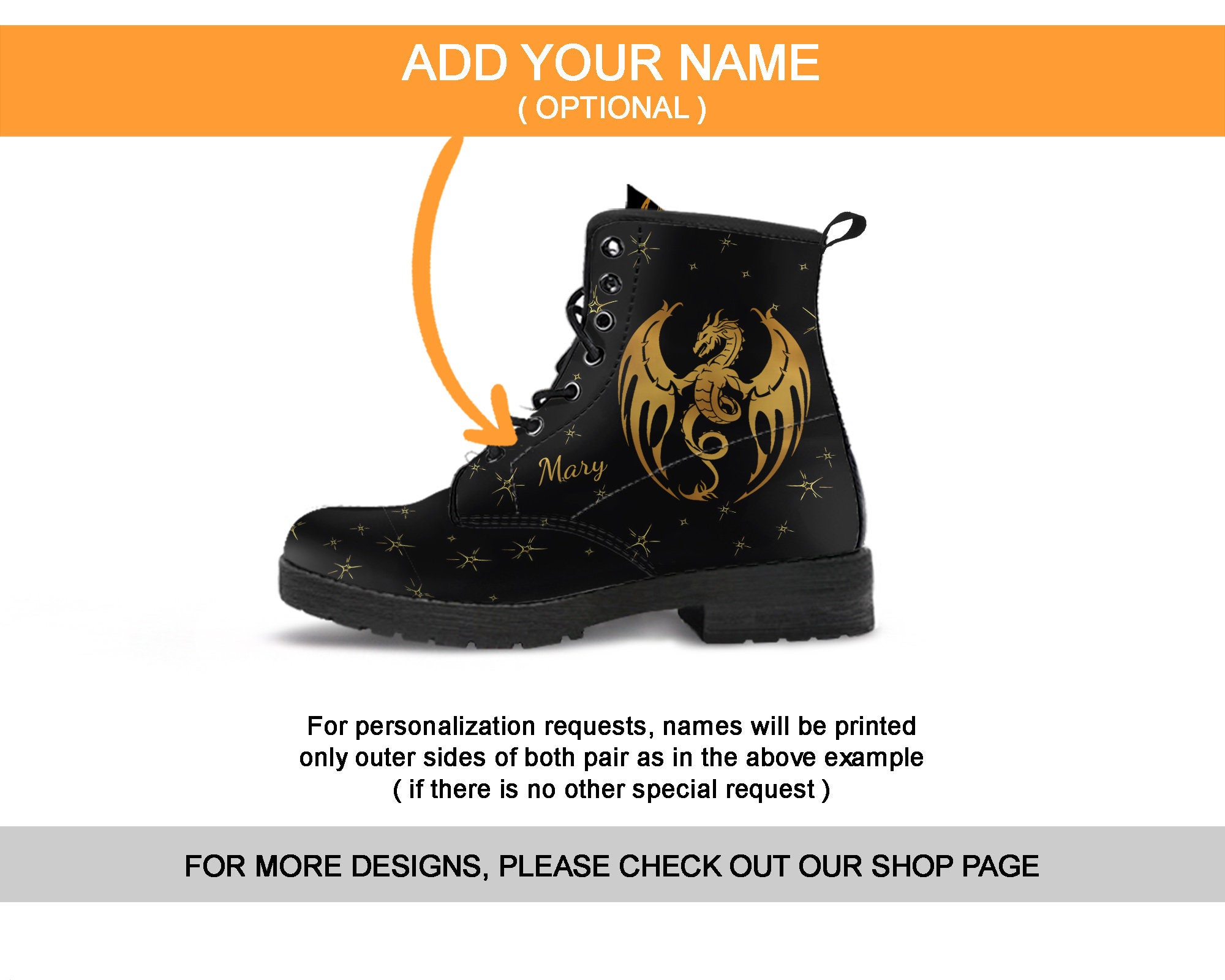 Black Dragon Boots Dragon Shoes Women's Men's Boots - Etsy