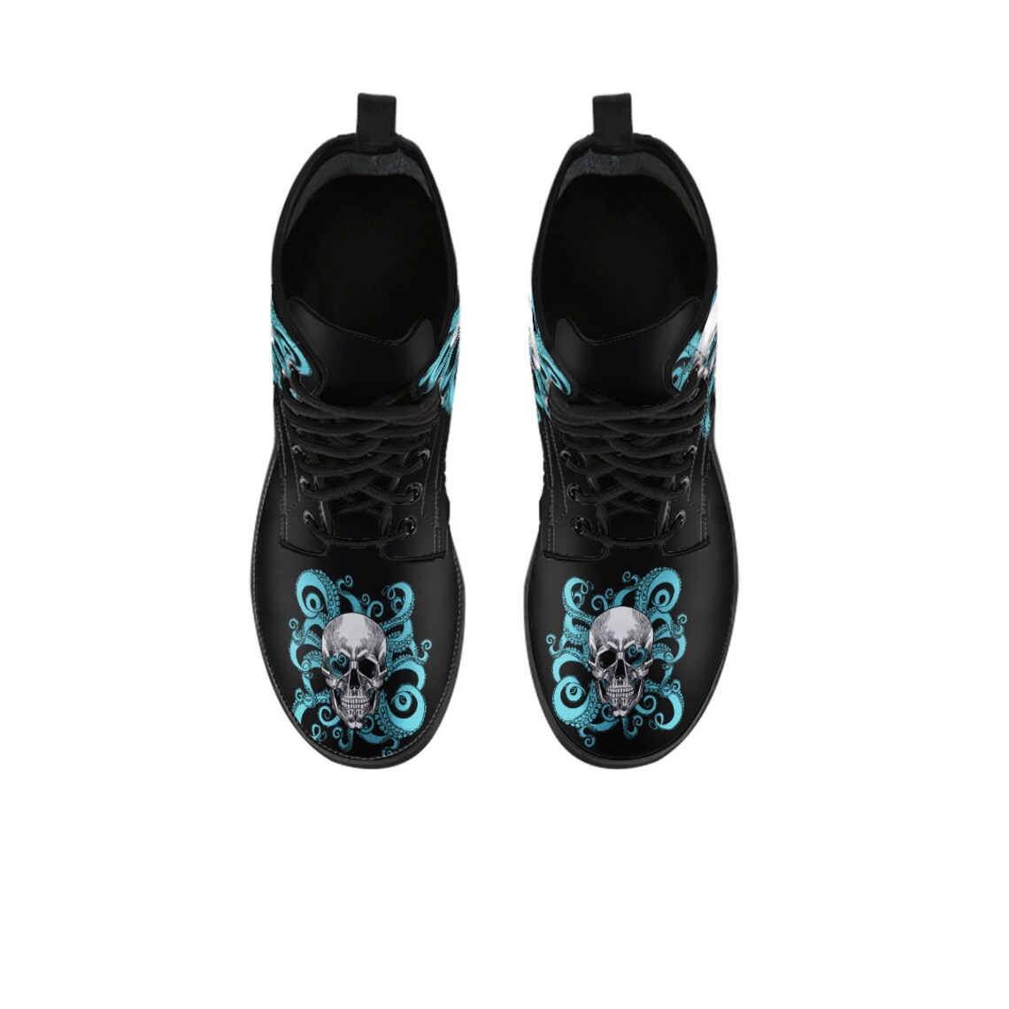 Octopus Skull Boots Skull Print Boots Skull Shoes | Etsy