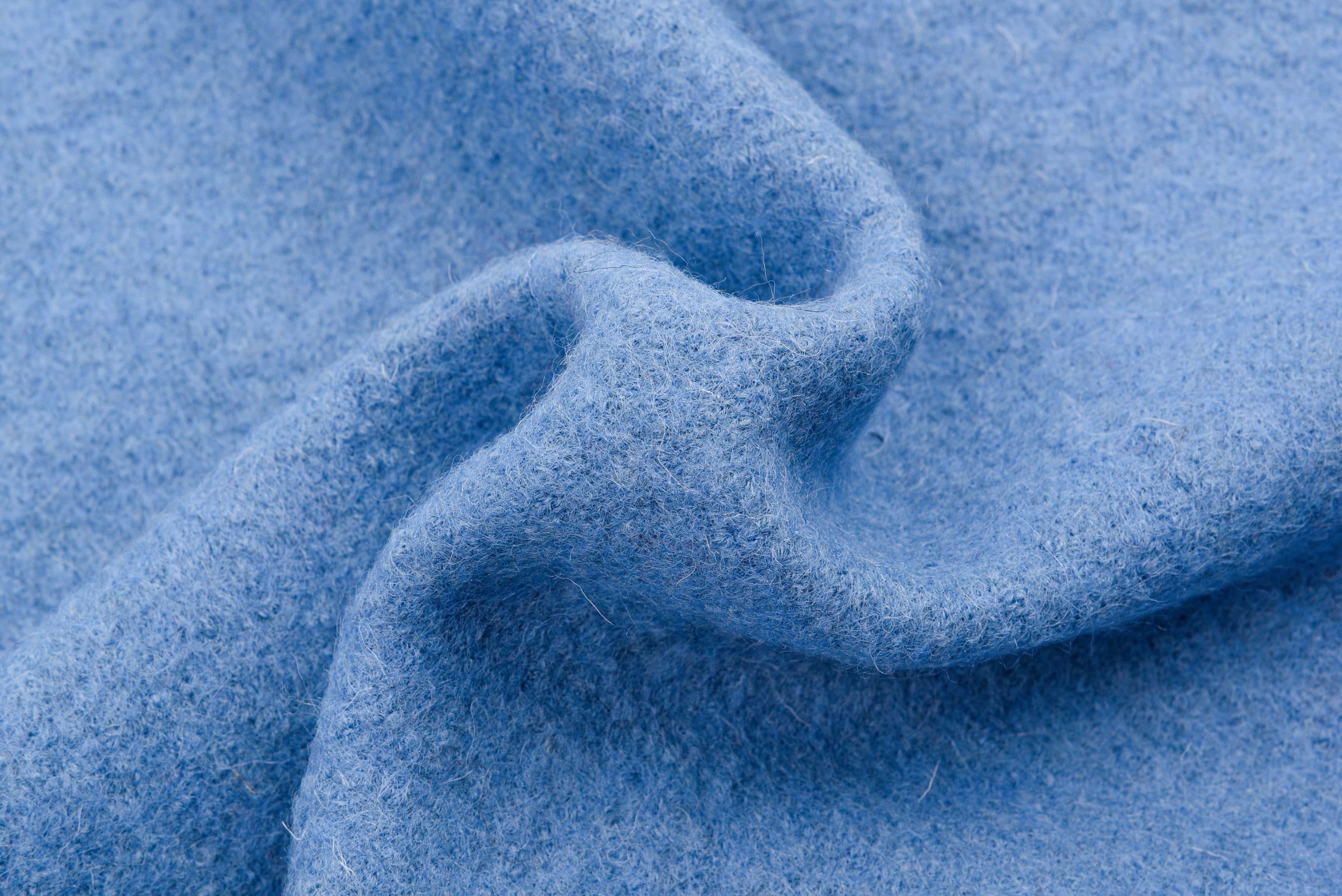 Blue Wool Fabric