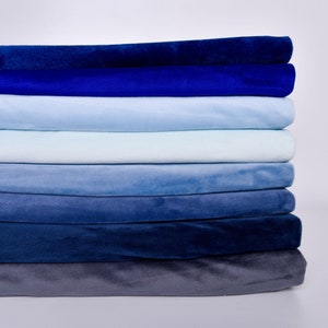 Solid Plush Smooth Minky Fabric ,soft Plush Fabric, Cuddle Fleece ...