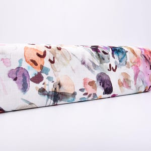 100% Pure Linen Stonewashed Misty Pearl Dots Print Fabric 20824 ...