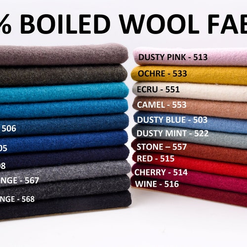 Wool Suiting Fabric Worsted Wool Fabric by the Half Yard - Etsy