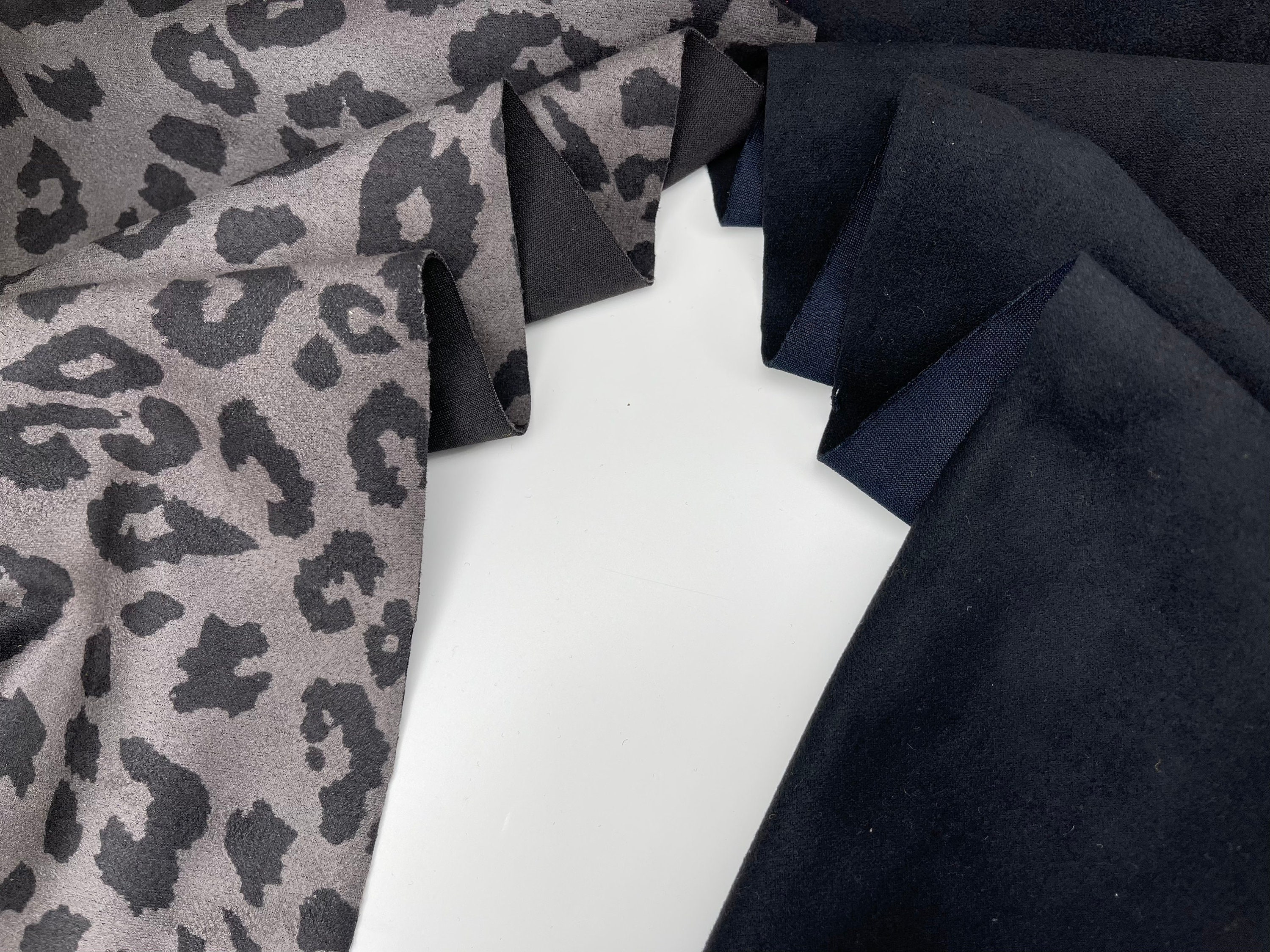 Scuba Suede, Fashion Suede Fabric, Cognac Knit Suede , Animal Print ...