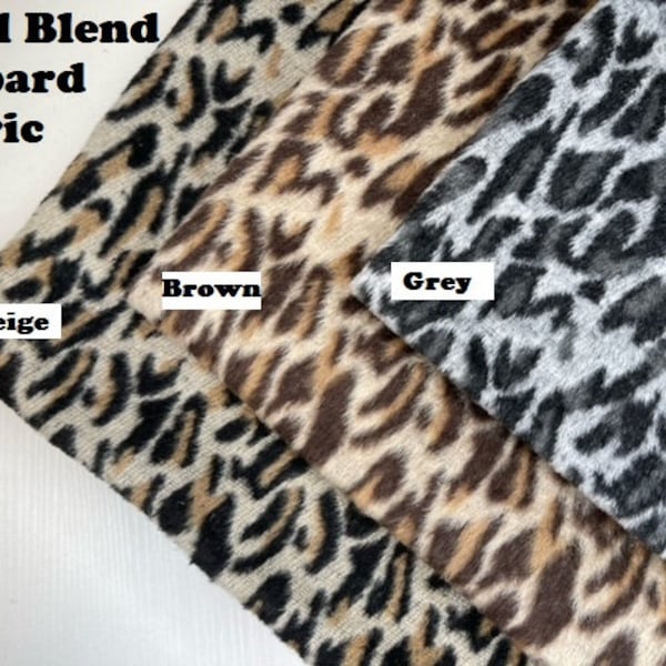 Leopard Fabric - Etsy