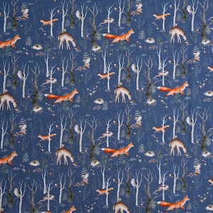 Alpine Fleece Forest Print Fabric- 5000, Alpine Fleece , Sweatshirt ...