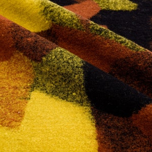 Boiled Wool Jacquard Irregular Dots Pattern Fabric/ Made by Merino Wool ...