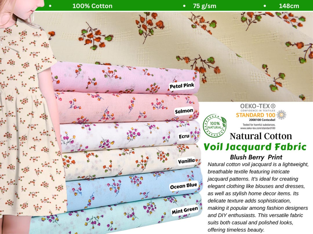 Cotton Lawn Dobby Blush Berry Print Fabric, Cotton Lawn, Spring Dresses ...
