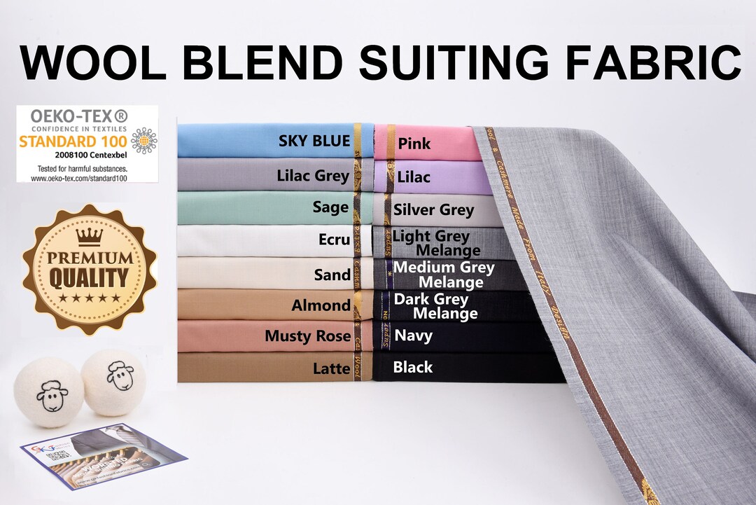 Wool Suiting Fabric Wool, Merino Wool Fabric for Suiting, Wool/poly ...