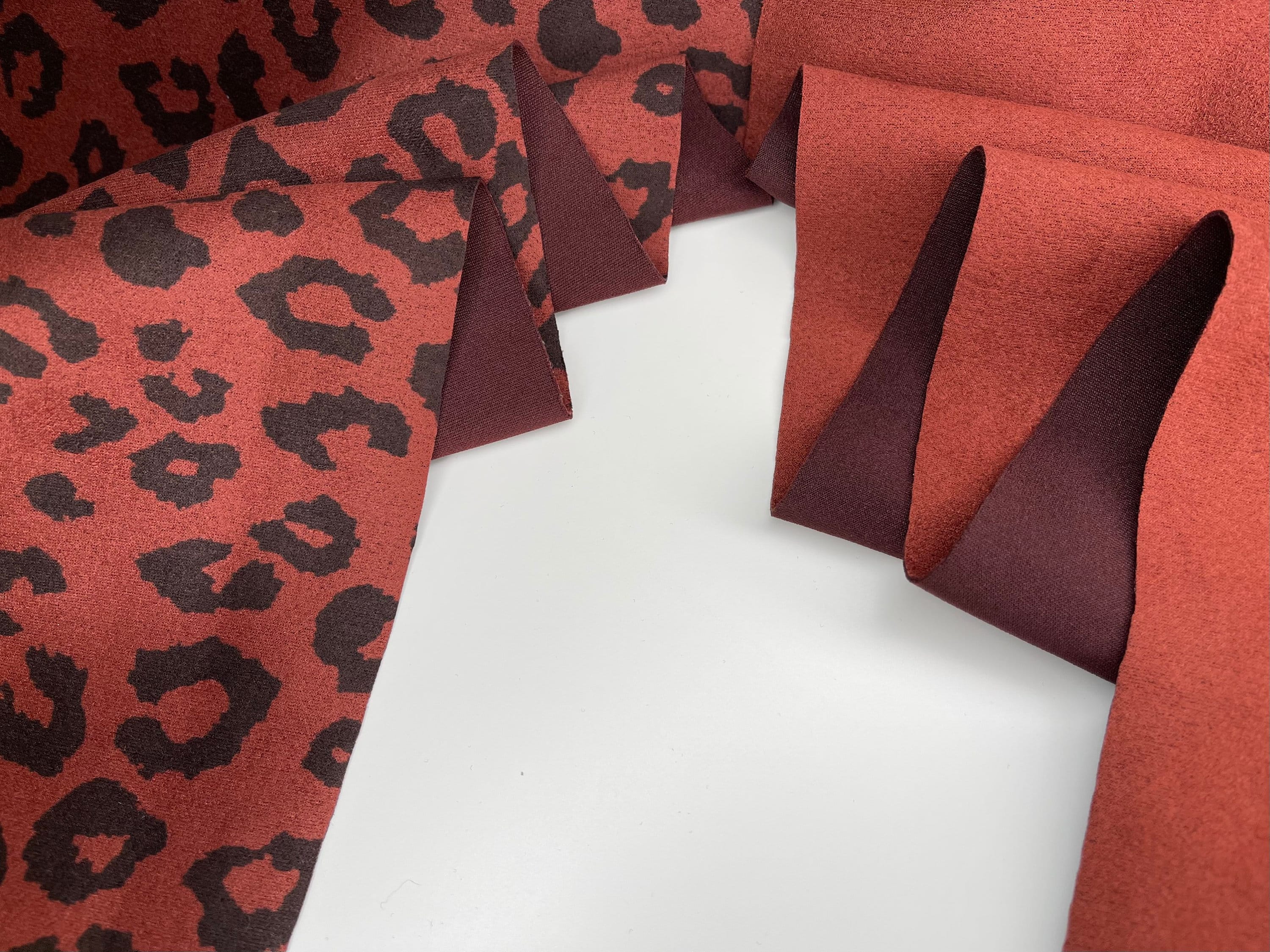 Scuba Suede, Fashion Suede Fabric, Cognac Knit Suede , Animal Print ...
